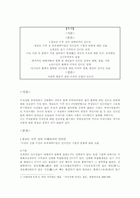미국과 인디언
