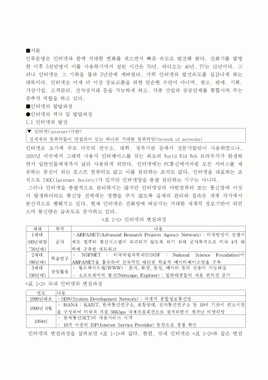 인터넷이 사회에 미치는 영향