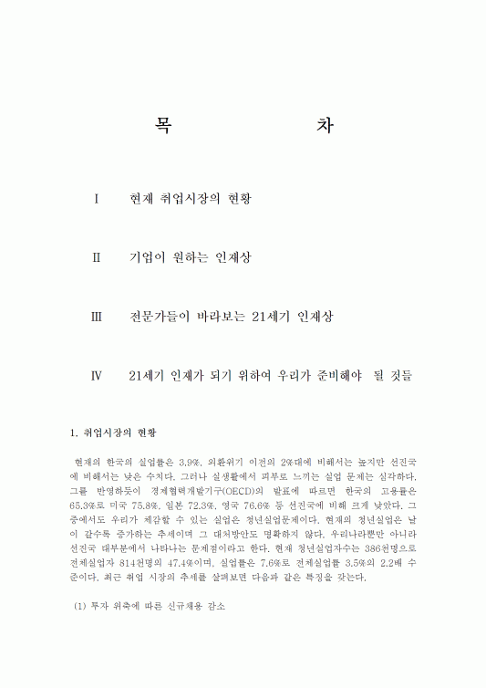 기업이 원하는 인재