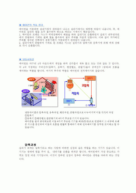 에어컨의 작동 원리
