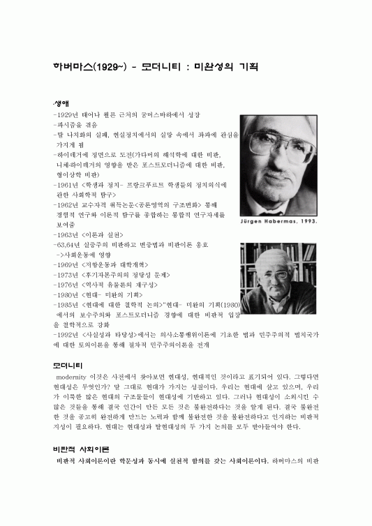 하버마스의 모더니티-한국의 현대건축