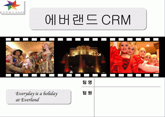 에버랜드 CRM 레포트 자료