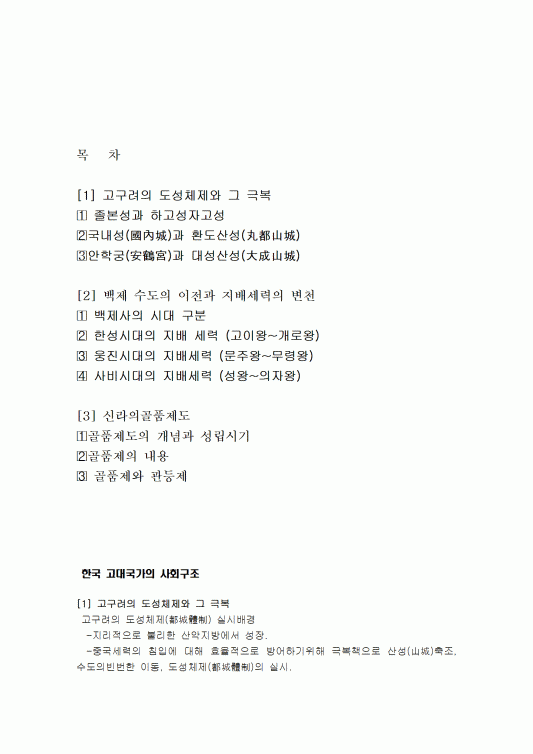 한국 고대국가의 사회구조