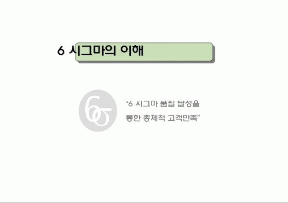 [품질관리]6시그마의 이해