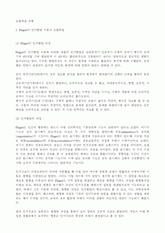 [사범] 순환학습모형