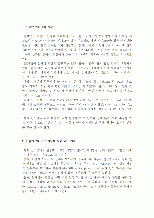 인터넷 마케팅의 이해