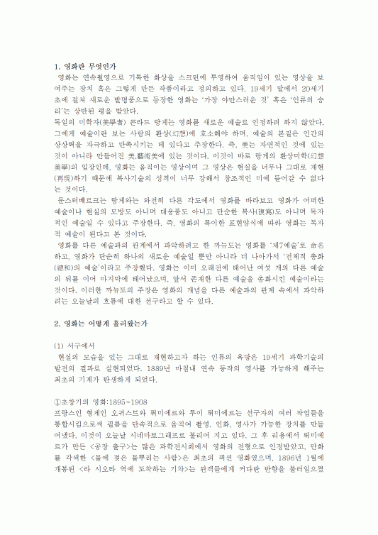 영화란 무엇인가?