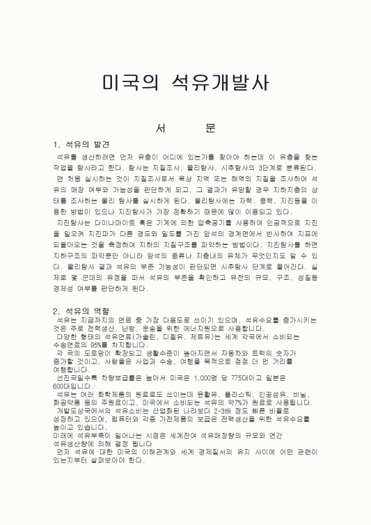 미국의 석유개발사