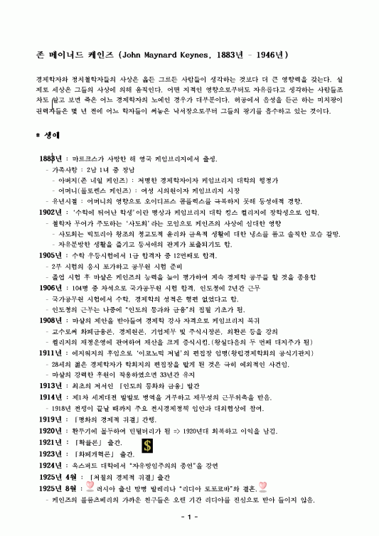 존 메이너드 케인즈