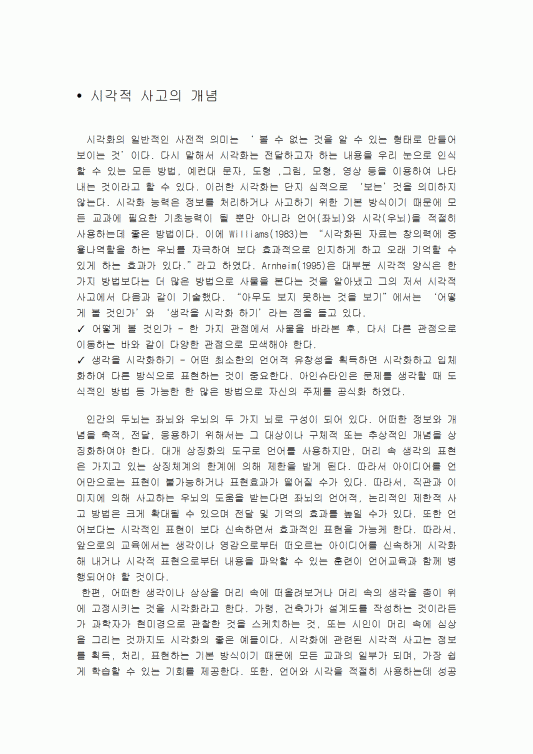 시각적 사고 레포트 자료