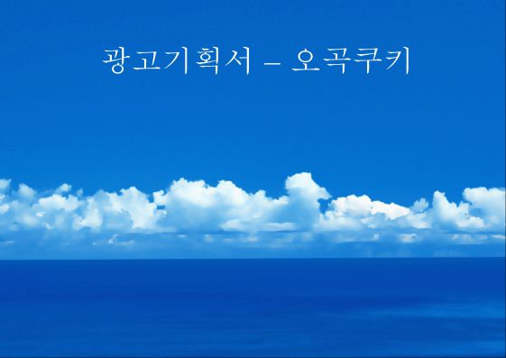 오곡쿠키 마케팅분석과 광고전략기획서