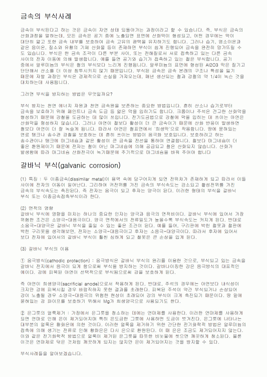 부식의 사례조사