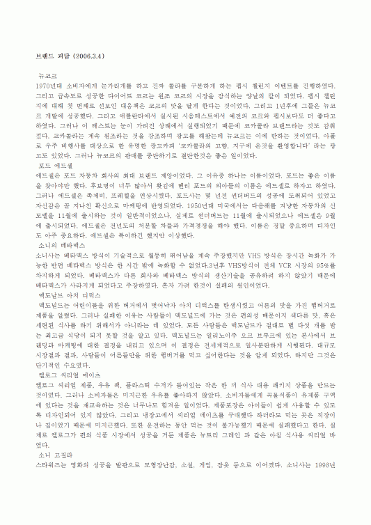 [마케팅]브랜드 괴담