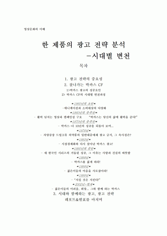 광고 전략 분석