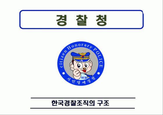 경찰청 조사 레포트 자료