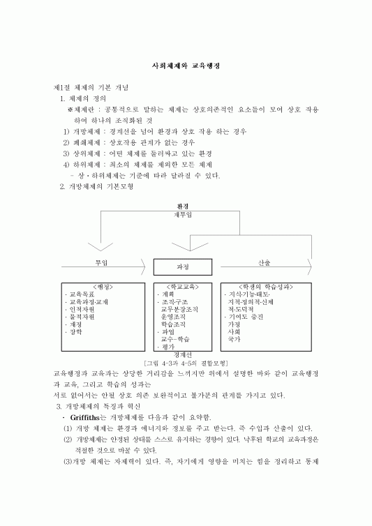 사회체제와 교육행정