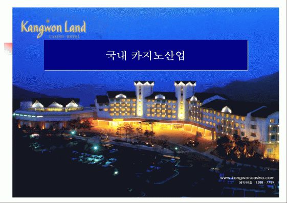 (국내 카지노 산업 분석) 강원랜드의 구조와 경영 사례 분석 - 주5일 근무 도래에 따른 경영 변화를 중심으로