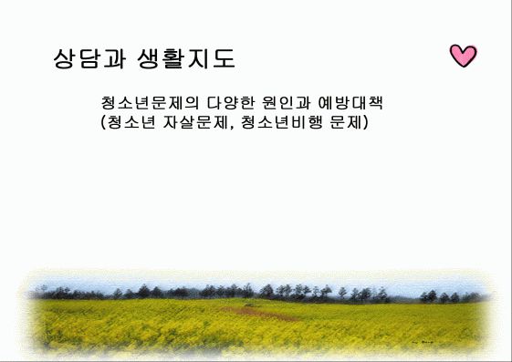 청소년 비행 문제의 다양한 원인과 예방대책