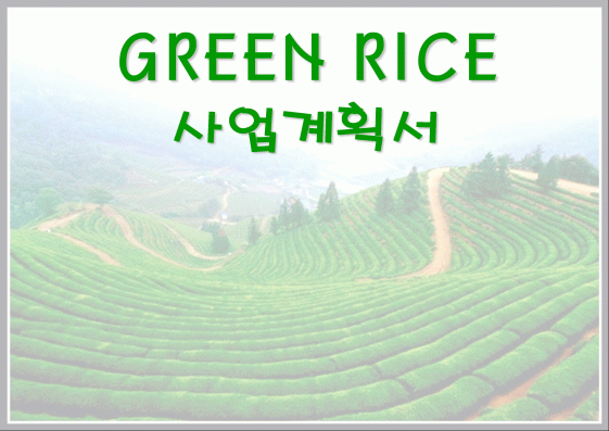 [경제]외식창업(사업계획서)
