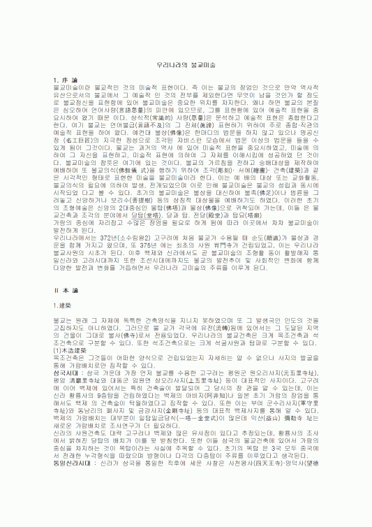 우리나라의 불교미술