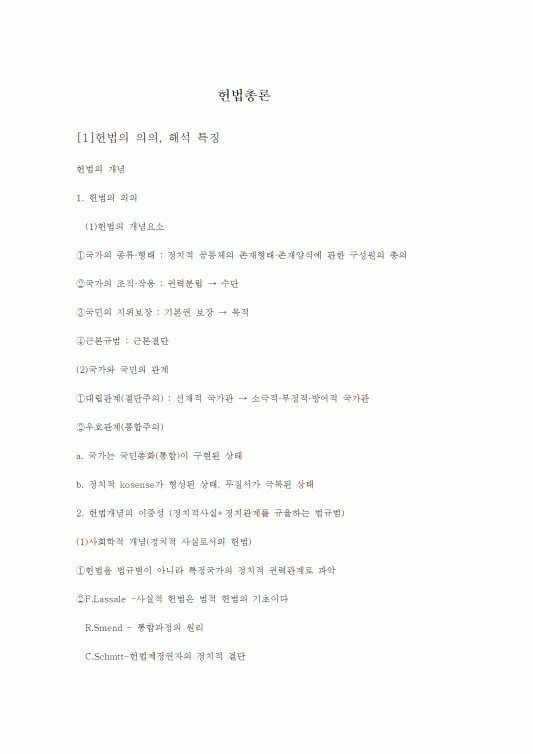헌법서브노트