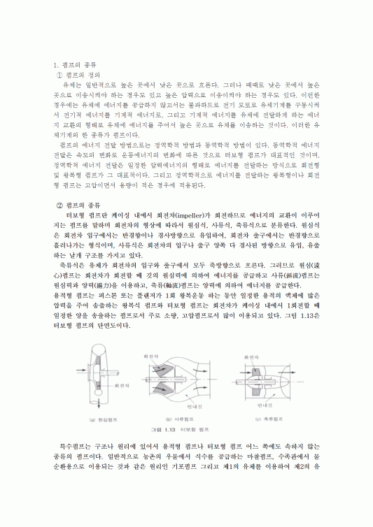 펌프와 송풍기