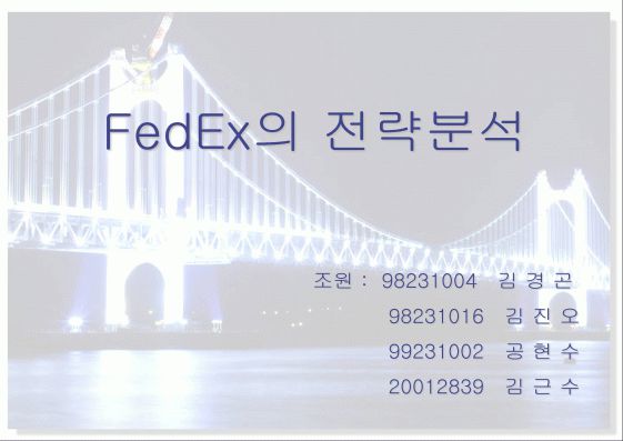 페덱스의 전략분석