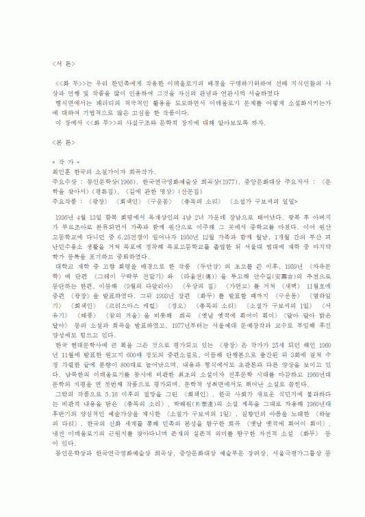 화두 작품분석