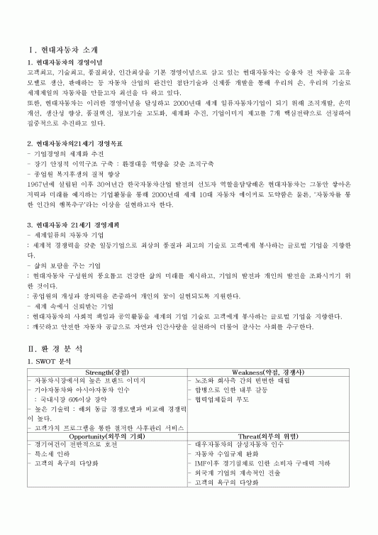현대자동차 에쿠스(EQUUS) 마케팅 분석