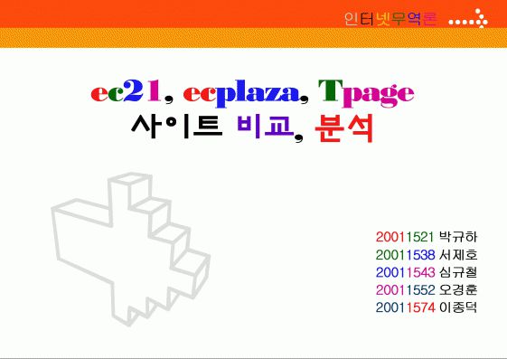 ec21, ecplaza, Tpage 사이트, 비교 분석