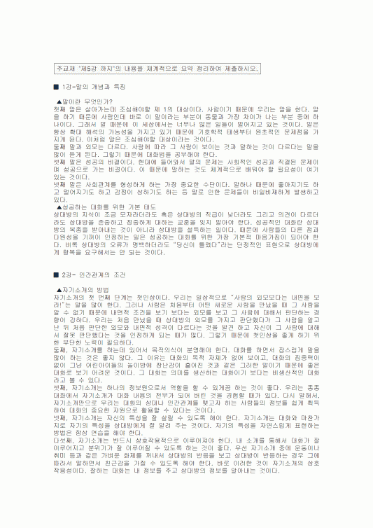 성공하는 대화법 독후감(요약)