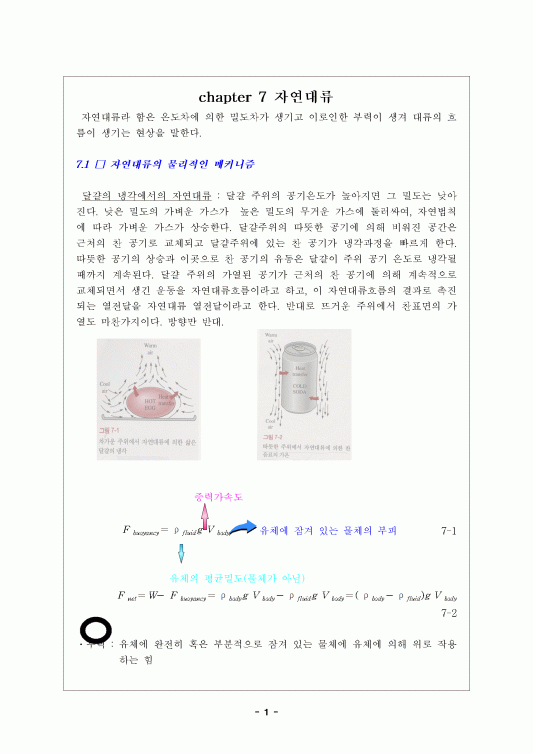 자연대류에 대하여