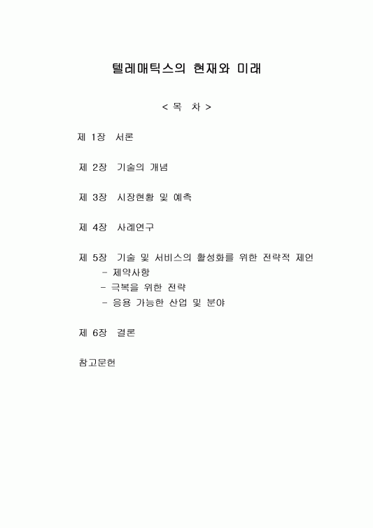 텔레매틱스의 현재와 미래