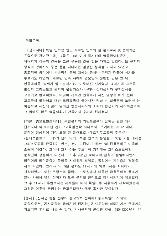 독일문학 레포트 자료