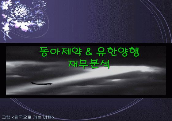 동아제약과 유한양행의 재무분석