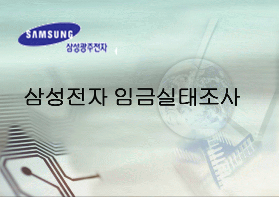 삼성전자 임금실태조사