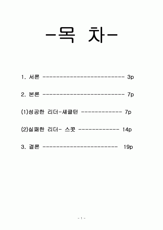 성공한리더vs실패한리더