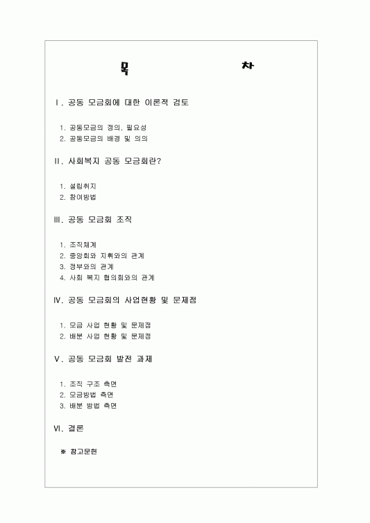 지역사회복지 조직에 대한 조사
