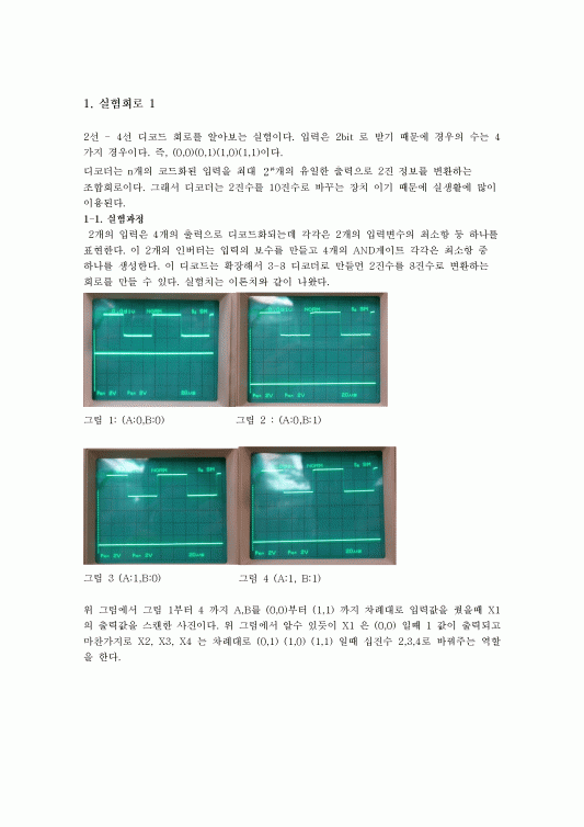 [전자공학실험] 디코더 및 엔코더 & 7세그먼트