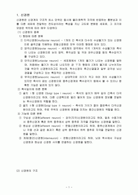 신경과학정리