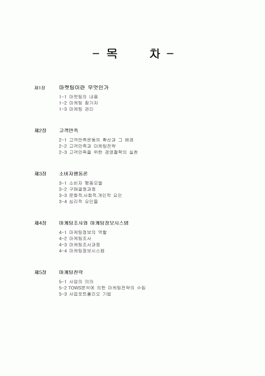 [인문과학] 마케팅론