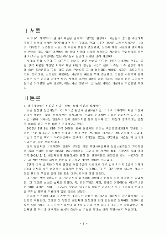 사회복지 노동조합