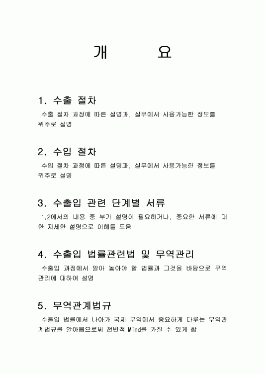 수출입절차와 그에관한 법규및 단계별 서류