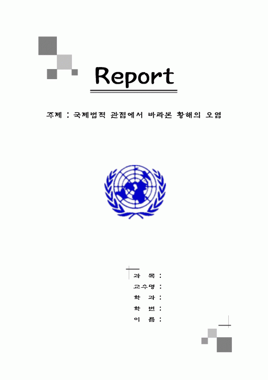국제법적 관점에서 바라본 황해의 오염