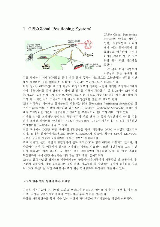 DMB, PDA, GPS 생활에서 볼수있는 디지털 사례와 마케팅