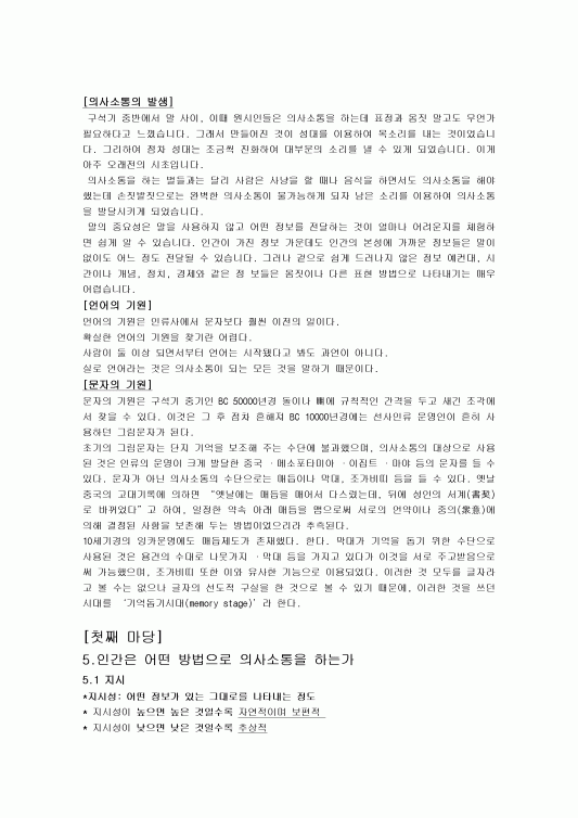 의사소통 [인문과학]