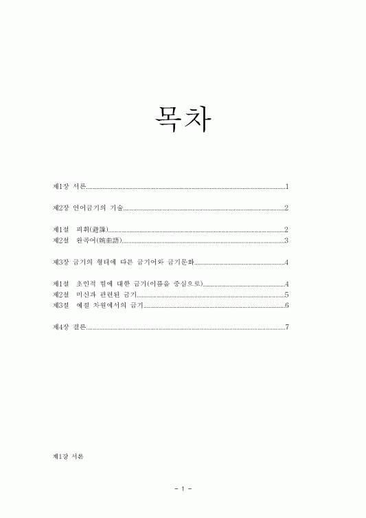 중국의 금기문화와 금기어