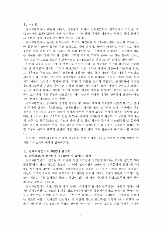 광개토왕릉비 검토
