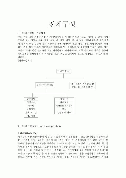 신체구성 레포트 자료