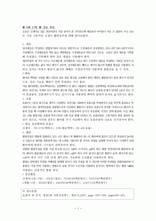 신생아실 레포트